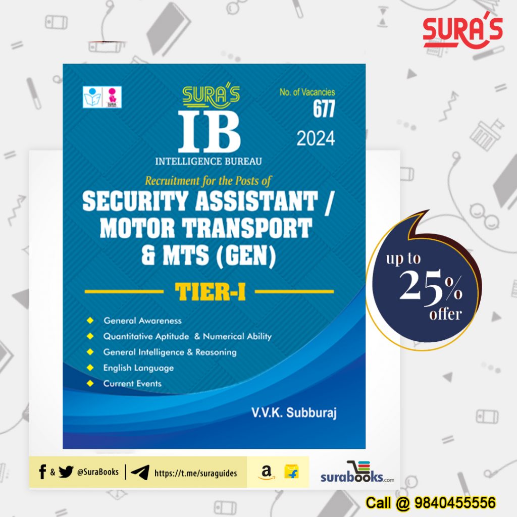 Intelligence Bureau (IB) Recruitment 2023 677 Security Assistant & MTS ...